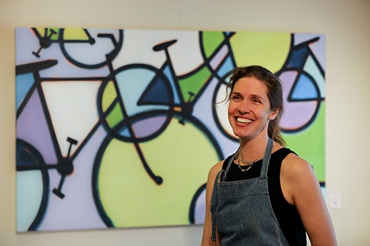 Raleigh Artist Paints the Capital Area Greenway System
