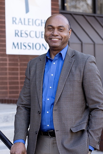 John Luckett, CEO of Raleigh Rescue Mission in downtown