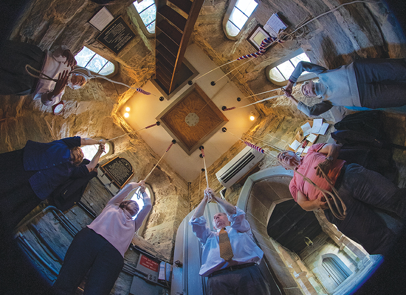 Behind the Bells at Christ Church in downtown Raleigh