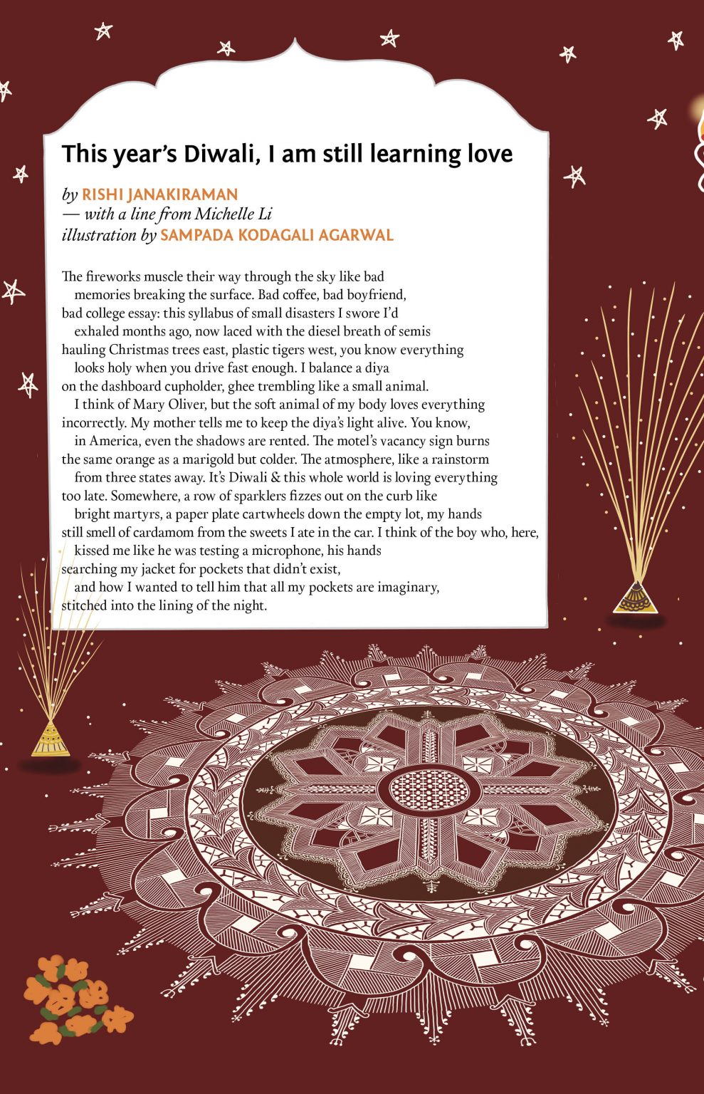 November Poem: This year’s Diwali, I am still learning love - WALTER ...