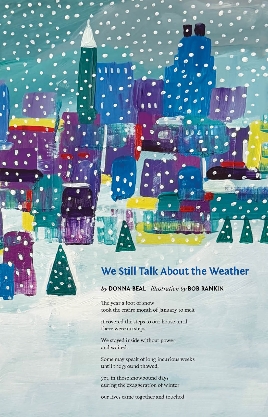January Poem: We Still Talk About the Weather - WALTER Magazine